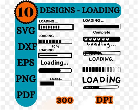 Loading Bar Svg Bundle Loading Svg Loading Icon Svg Loading Please Wait Svg Loading Cut File