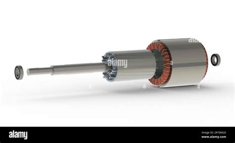 Rotor And Stator Assembled In A Motor Stock Photo Alamy