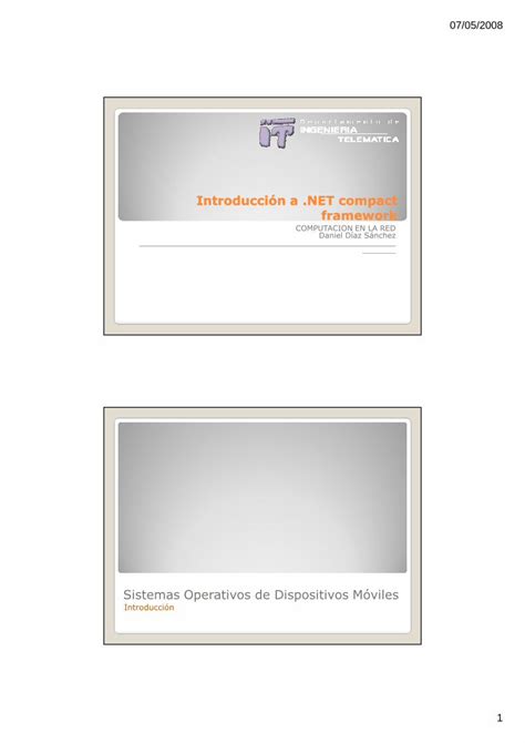 Pdf Introducción A Net Compact Framework Dokumentips