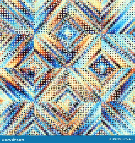 Geometric Abstract Pattern Stock Vector Illustration Of Decorative Polygonal 113825061