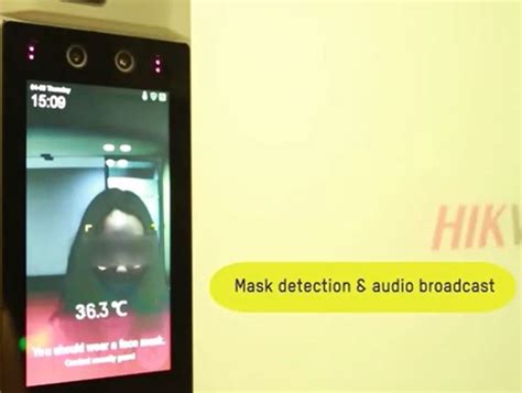 Access Control Terminal With Thermal Temperature And Mask Detection At