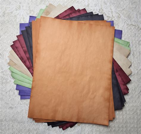 Hand Dyed Halloween Papers Spooky Color Papers Vampire Color Etsy