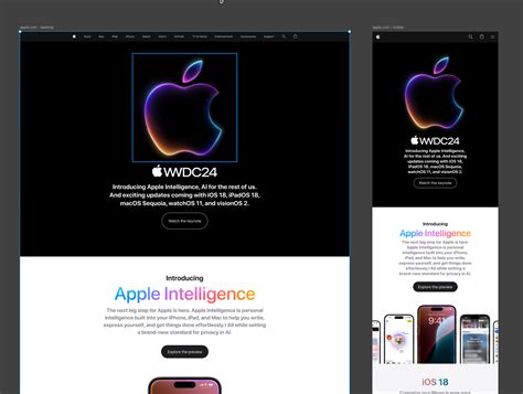 Apple Landing Page Wdc24 Figma