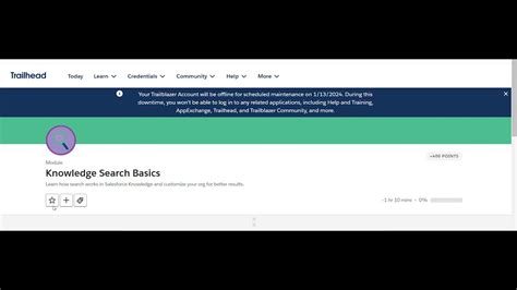 Knowledge Search Basics Salesforce Trailhead Answer Youtube