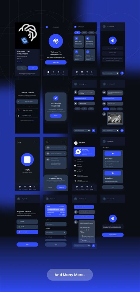 Ai Assistant Chatbot Mobile Apps Ui Kit