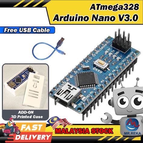 ⚡️ Arduino Nano V30 Atmega328p Mini Usb Type C Ch340g Shopee Malaysia