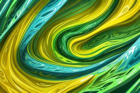 Premium Ai Image Light Green Yellow Vector Texture With Wry Lines Abstract Illustration With