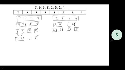 Trace The Steps Involved In Sorting The Given Array Using Merge Sort Algorithm خوارزمية الدمج