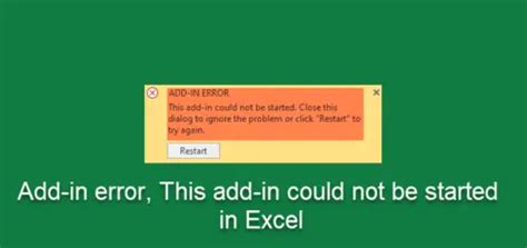 如何解决excel加载项错误无法启动此加载项 Infoxiao