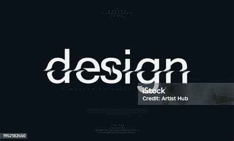 디자인 추상 최소한 현대 알파벳 글꼴 및 로고 디자인 창조적 인 타이포그래피 스포츠 과학 기술 유행 디지털 미래 창조적 인 글꼴 모던 양식에 대한 스톡 벡터 아트 및 기타