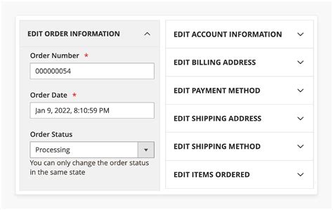 Magento 2 Edit Order Edit Orders Without Cancelation