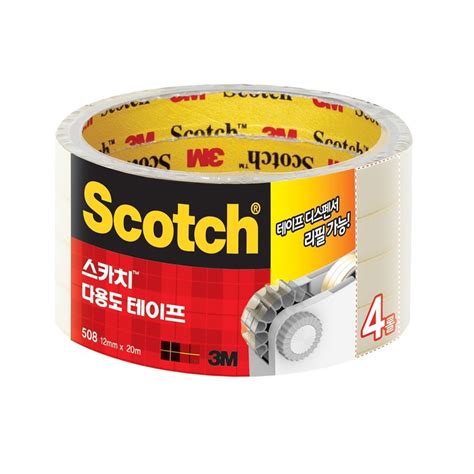 3M 스카치 다용도테이프508 4롤 12MM 20M 홈플러스
