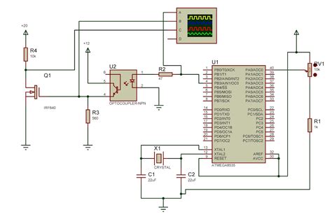 Keyurs Way Irf 640 And Irf Z44 Triggering With Avr Microcontroller Proteus Simulation