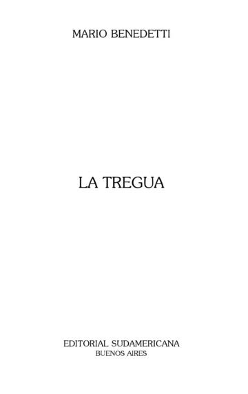 Mario Benedetti La Tregua Mario Free Download Borrow And