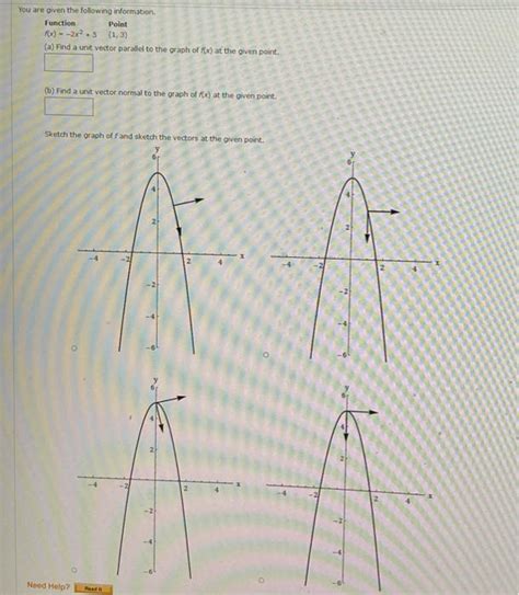 solved f x −2x2 5 1 3 a find a unit vector parallel to