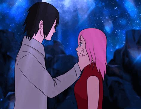 Sasusaku Kiss Sakura Sasuke GIF Sasusaku Kiss Sasusaku Sakura Sasuke Discover Share GIFs