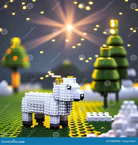 Voxel Lego Sheep Stock Illustration Illustration Of Screenshot 278028592