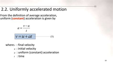 Kinematics Of Linear Motion PPTX Physics Science