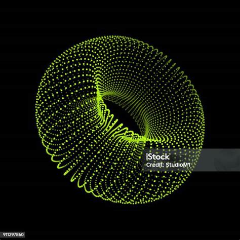 Torus The Torus Consisting Of Points Connection Structure Torus Shape Wireframe 3d Grid Design A