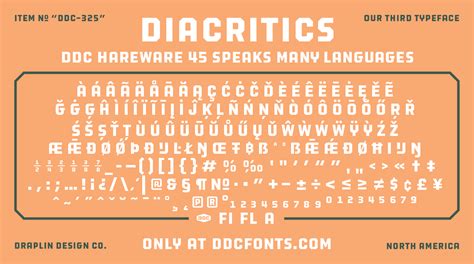 DDC Hardware 45 An All American Sans Serif All Caps Display Face Angled To Perfection Designed