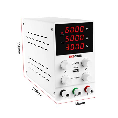 Nice Power Sps605 60v 5a Adjustable Dc Regulated Power Supply 4 Bit Led