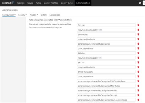 How Can I Set My Custom Rules To Vulnerabilities Sonarqube Server Community Build Sonar
