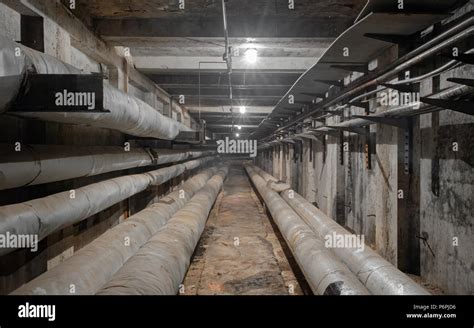 Underground Concrete Utility Tunnel Network Of Water Supply Pipeline Heat Pipeline And Cable