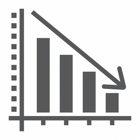 Analytic Arrow Chart Decrease Down Histogram Reduction Icon Download On Iconfinder
