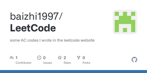 github baizhi1997 leetcode some ac codes i wrote in the leetcode website