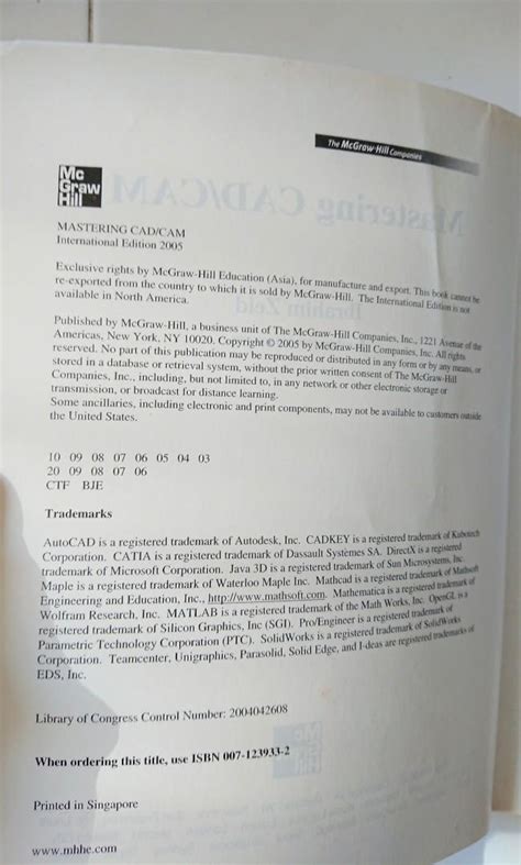 Mastering Cadcam Hobbies And Toys Books And Magazines Textbooks On Carousell