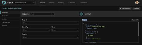Instantiate The Simple Rbac Template Aserto Docs