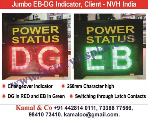Jumbo Led Power Status Indicator Display Board At Rs 24900 Piece T Nagar Chennai Id