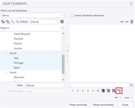 Using Paste Elements