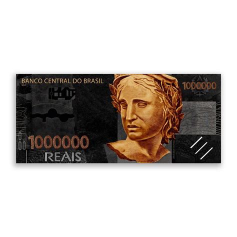 Quadro Decorativo Nota De 1 Milhão De Reais Sala Escritório Em Promoção
