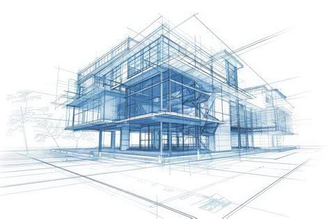 Premium Photo Modern Architecture Building Construction Perspective Design Building Sketch