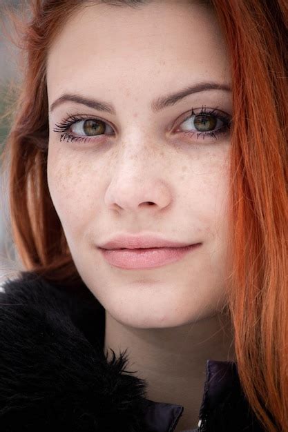Premium Photo Portrait Of Redhead Woman