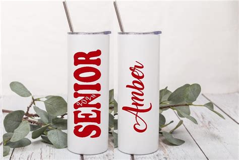 20oz Or 30oz Personalized Senior 2024 Tumbler With Straw Etsy