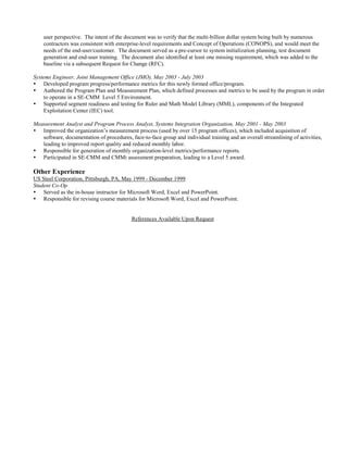 Resume L Roberts Pdf