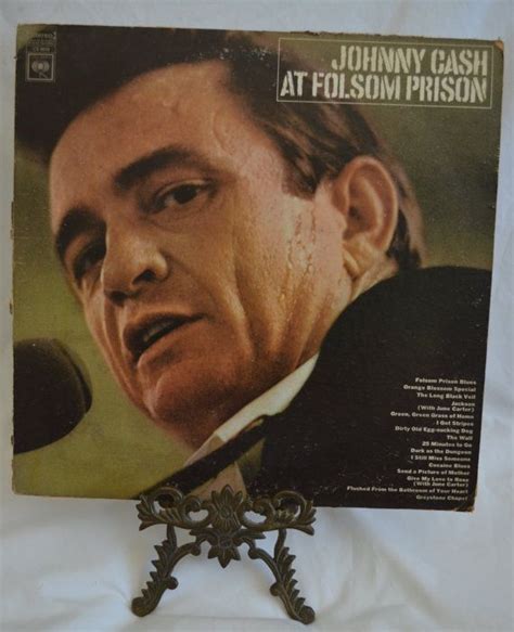 Vintage Record Johnny Cash At Folsom Prison Album Cs 9639 Etsy