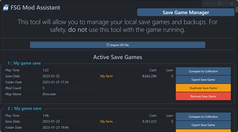 fsg mod assistant local save game manager fsg mod assistant