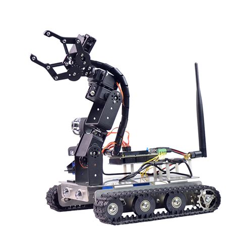 Aanbieding Xiao R Gfs Diy Wifi Robot Arm Car Metal Chassis Arduino2560 Raspberrypi 3b Board