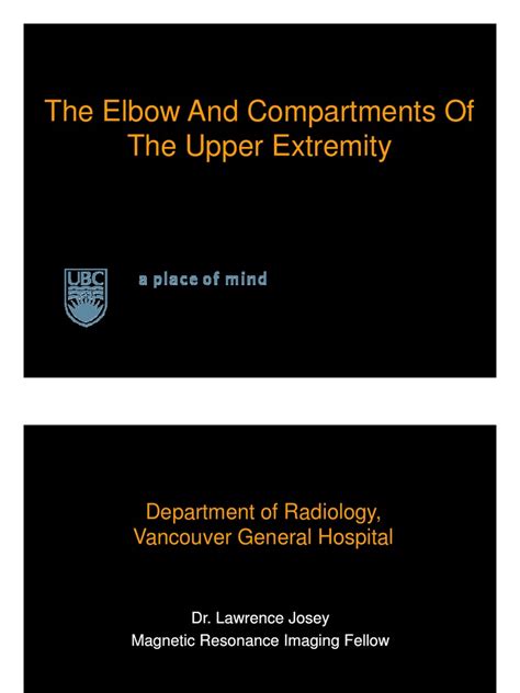Lecture 4 Elbow Slides Pdf Elbow Anatomical Terms Of Location
