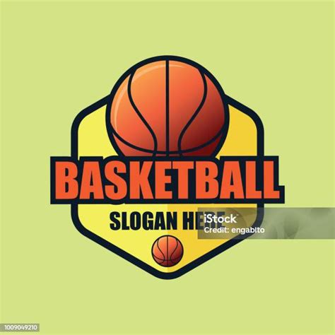 바구니 공 아이콘 귀하의 슬로건에 대 한 텍스트 공간 태그 라인 벡터 일러스트 레이 션 Championship에 대한 스톡 벡터 아트 및 기타 이미지 Istock