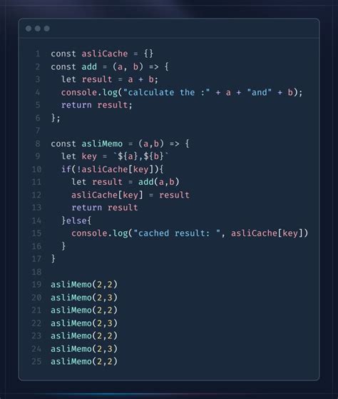 Memoization In Js Sameer Faridi 🇮🇳