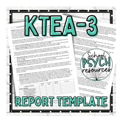 Ktea 3 Sample Report Template Template Samples