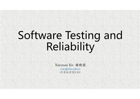 Pdf Software Testing And Reliability Github Pages Testing And