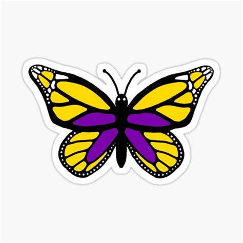 Intersex Pride Butterfly Sticker For Sale By Grelro 437 Redbubble