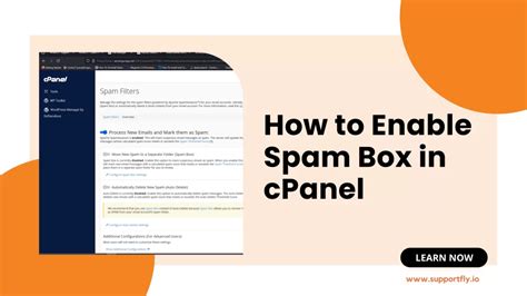 How To Enable Spam Box In CPanel