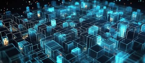 big data blockchain technology isometric mobile phone data visualization ai generated image