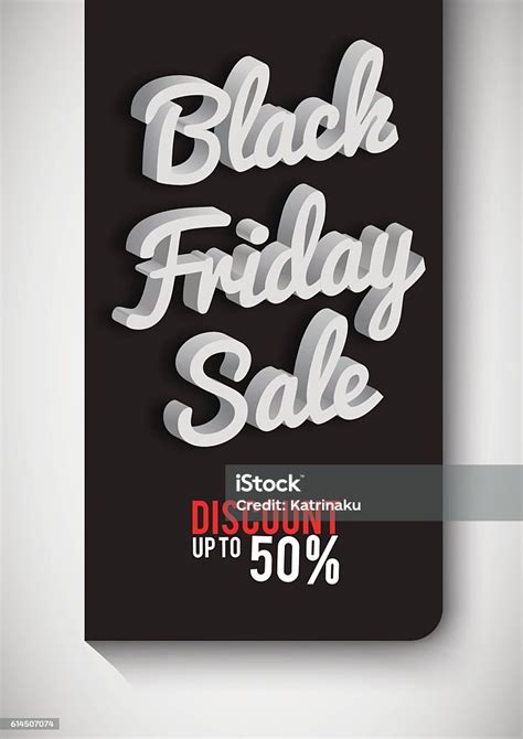 포스터 블랙 프라이데이 흑백 배경 할인 퍼센트 판매 3d 텍스트 3차원 형태에 대한 스톡 벡터 아트 및 기타 이미지 3차원 형태 가격표 개념 Istock